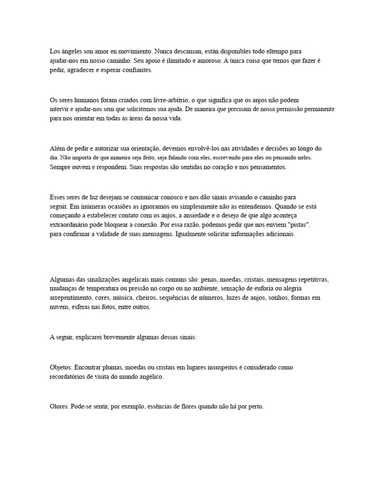Sinais Dos Anjos | PDF | Anjo | Pensamento