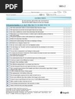 SCQ Scoring Guide and Instructions | PDF | Question | Gesture