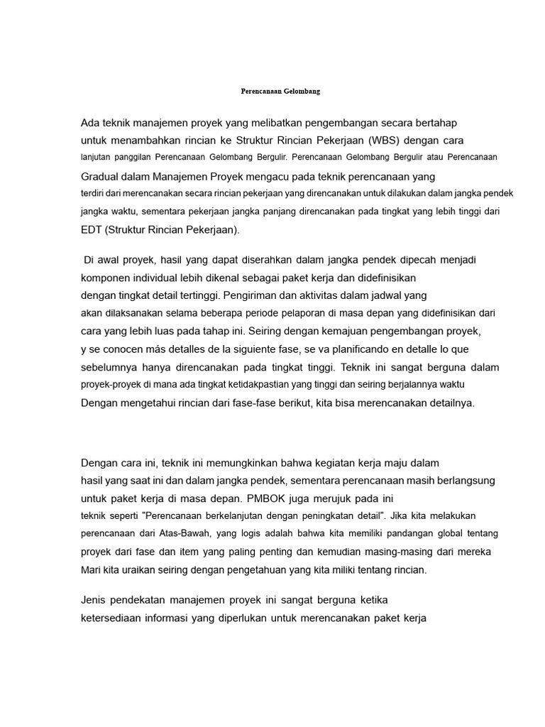 Teknik Wave Planing | PDF