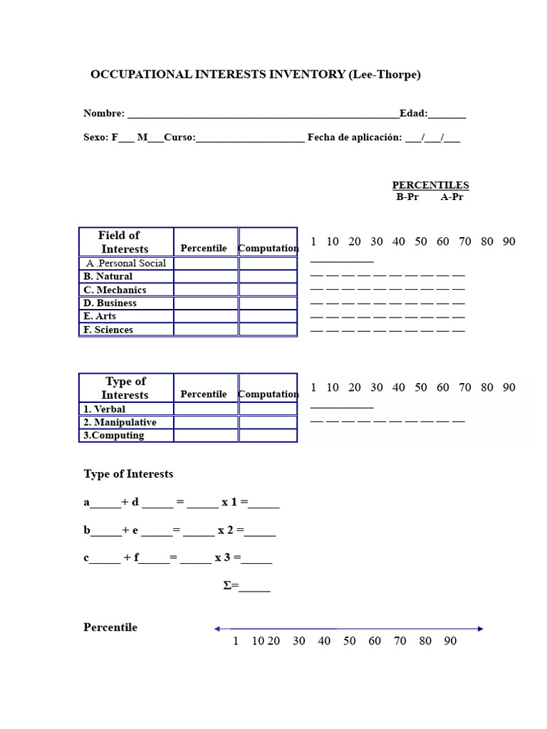 Vocational Interests Inventory (Full Test) | PDF | Validity (Statistics ...