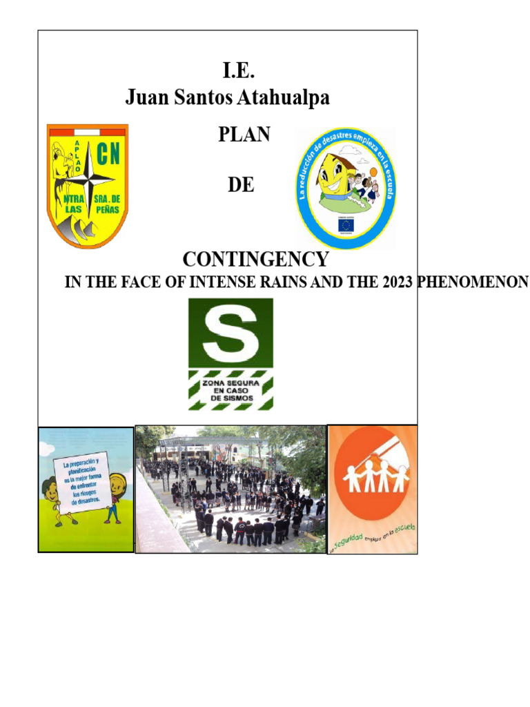 rain contingency plan model (1) | PDF | Emergency Evacuation | First Aid