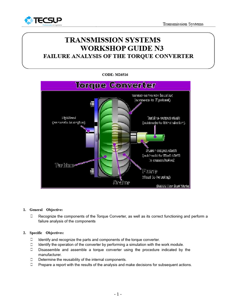 Torque Converter Failure Analysis Guide | PDF | Pump | Manufactured Goods