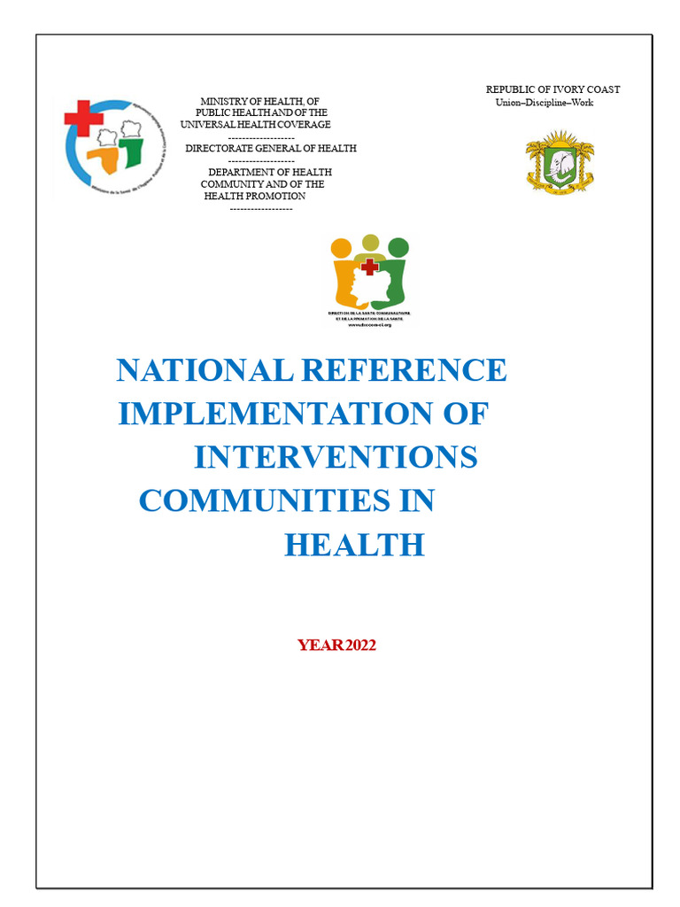 National Reference Framework For The Implementation of Community Health ...