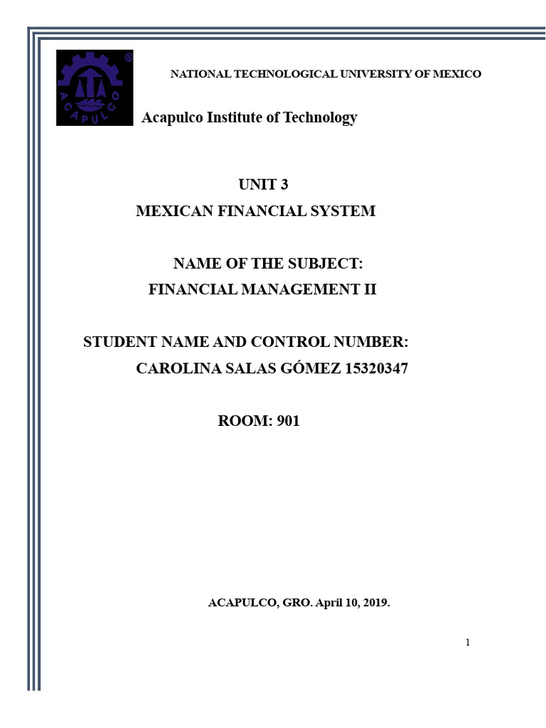 Mexican Financial System | PDF | Banks | Loans