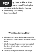 Cambridge Lesson Plan Template | PDF