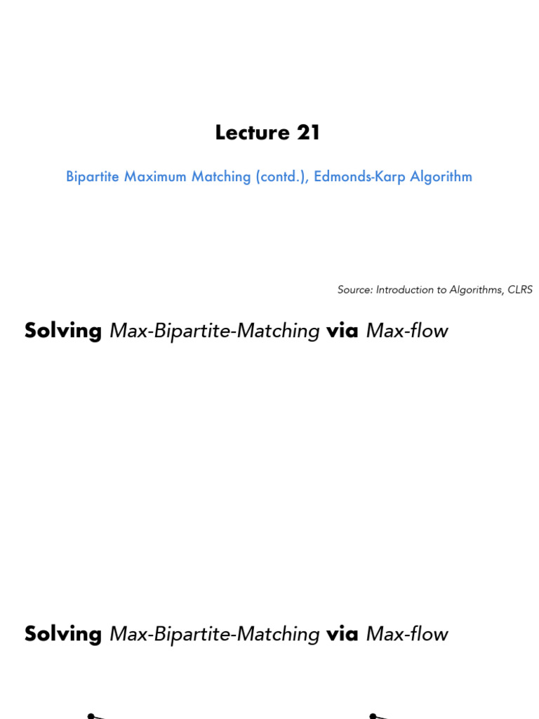 Lecture 21 | PDF | Combinatorics | Graph Theory