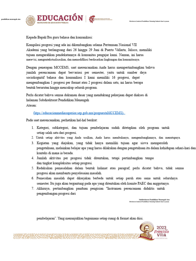 Pengembangan Progresi-Bahasa Dan Komunikasi I | PDF