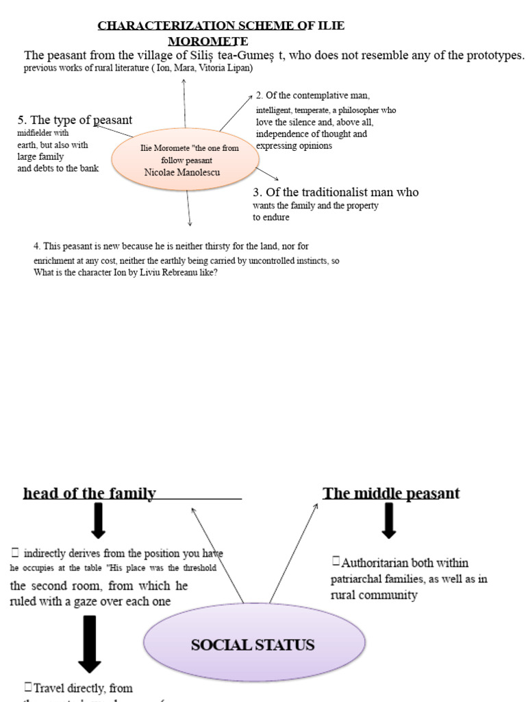 Characterization Scheme of Ilie Moromete | PDF