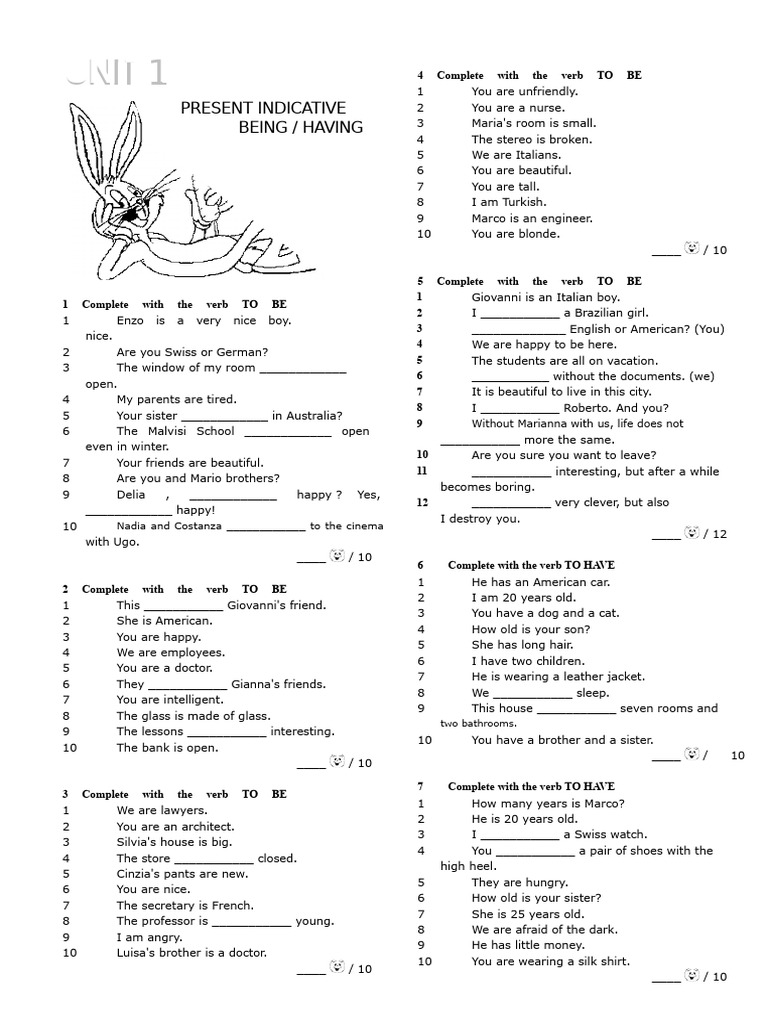 01 Present Indicative Being Having | PDF