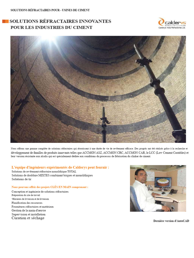 Solutions réfractaires pour usines de ciment | PDF | Ciment | Matériau ...