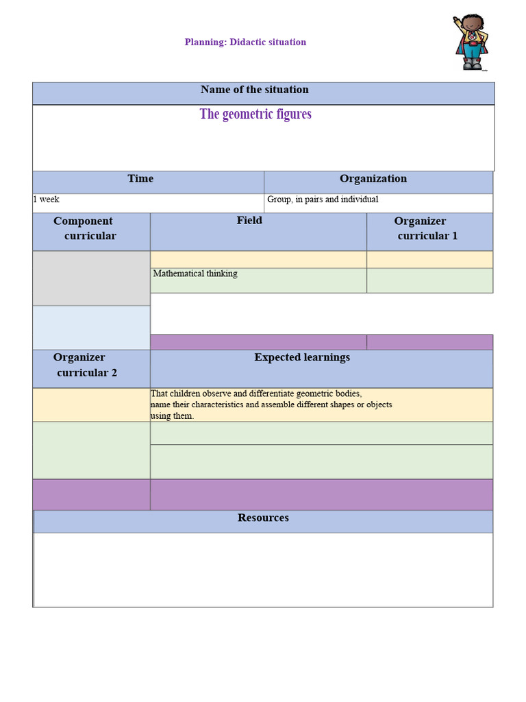 Geometric Figures Teaching Plan | PDF | Shape | Geometry