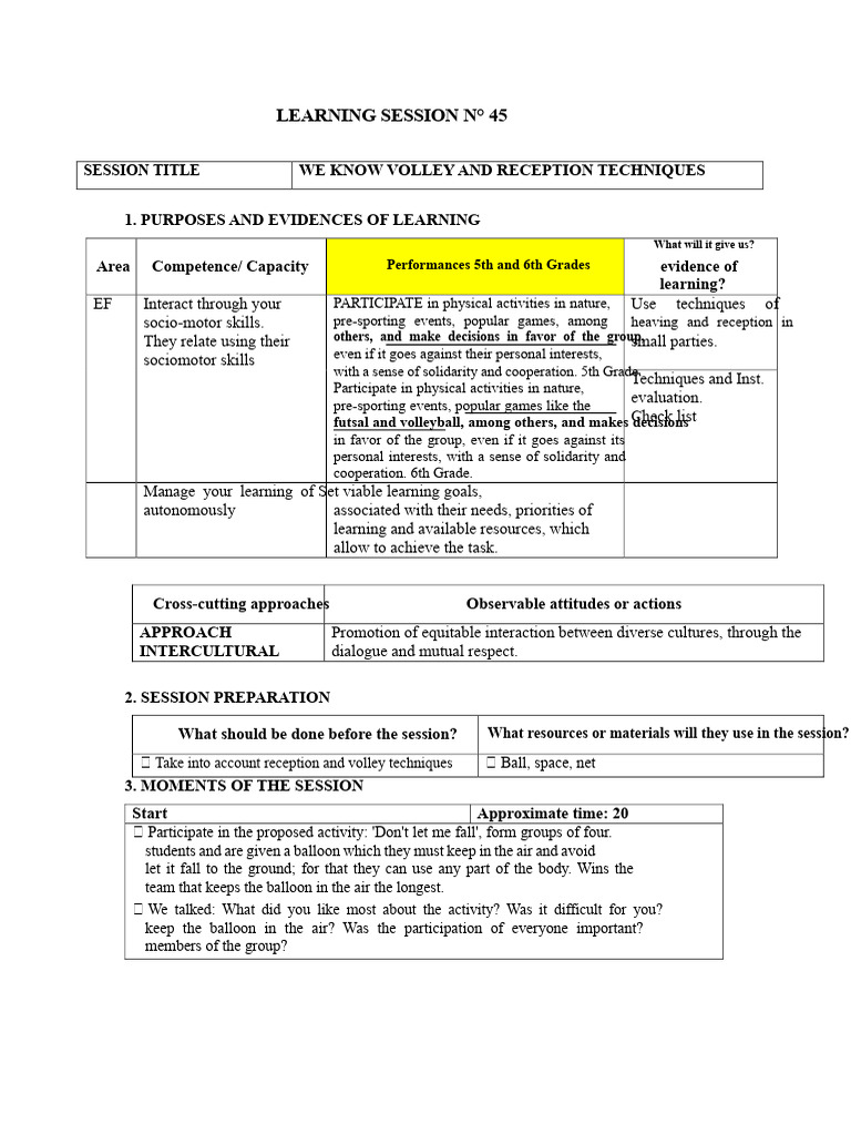 45, We Know Techniques of Volleying and Reception | PDF | Volleyball ...