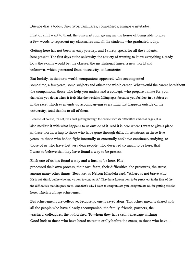 Best Average Speech. Vigay Yaci | PDF