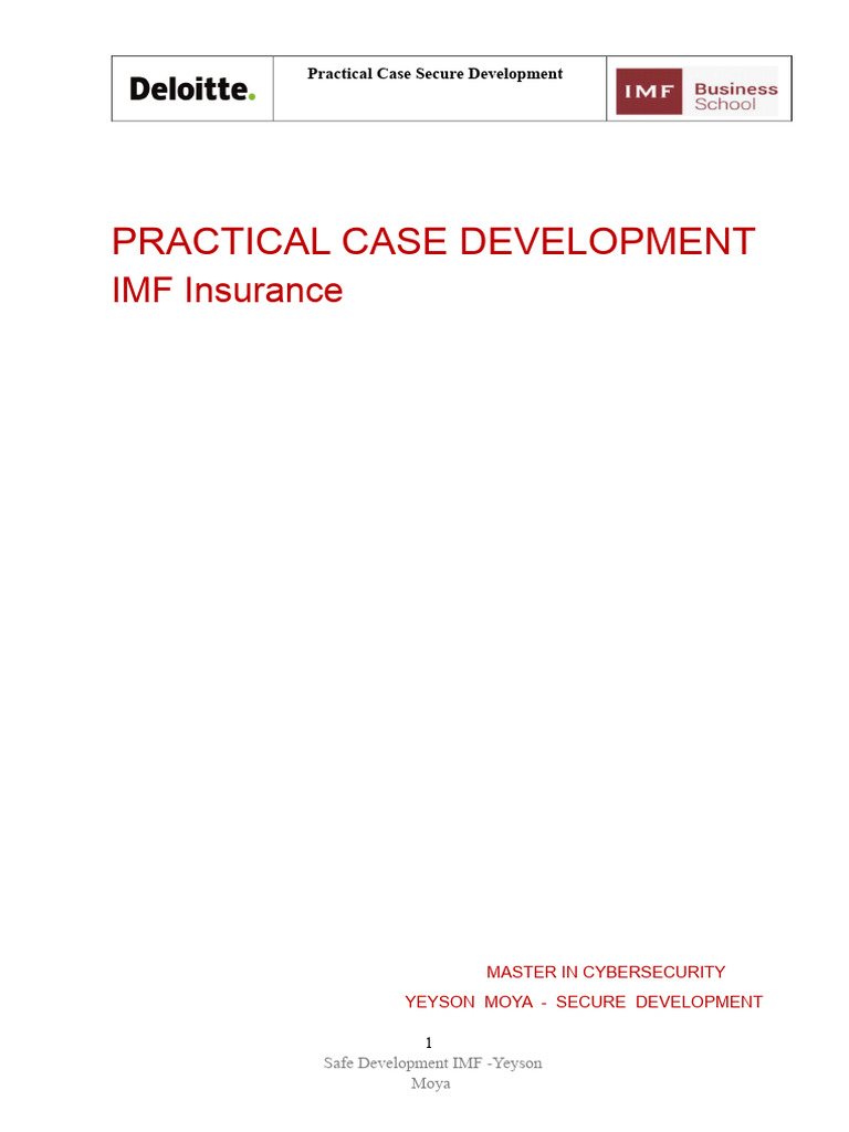 Secure Development Case Study Analysis | PDF | Http Cookie | Software