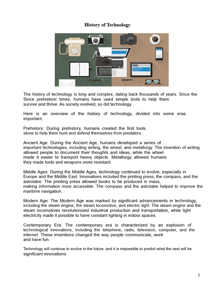 Overview of Technology's Evolution | PDF