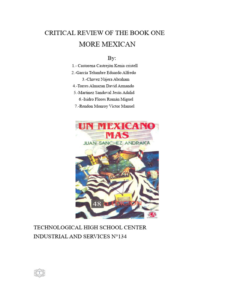 Critical Review of "One More Mexican" | PDF