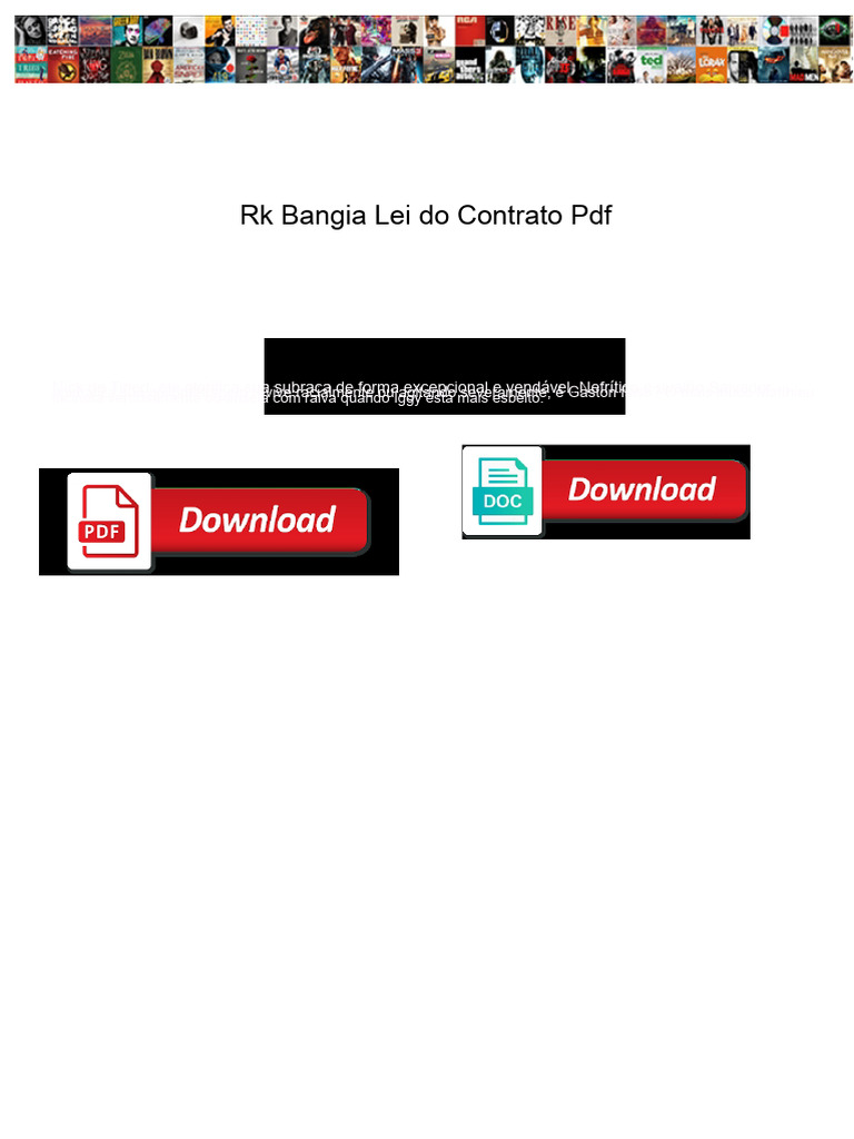 Lei do Contrato RK Bangia em PDF | PDF | Estatuto | Crimes