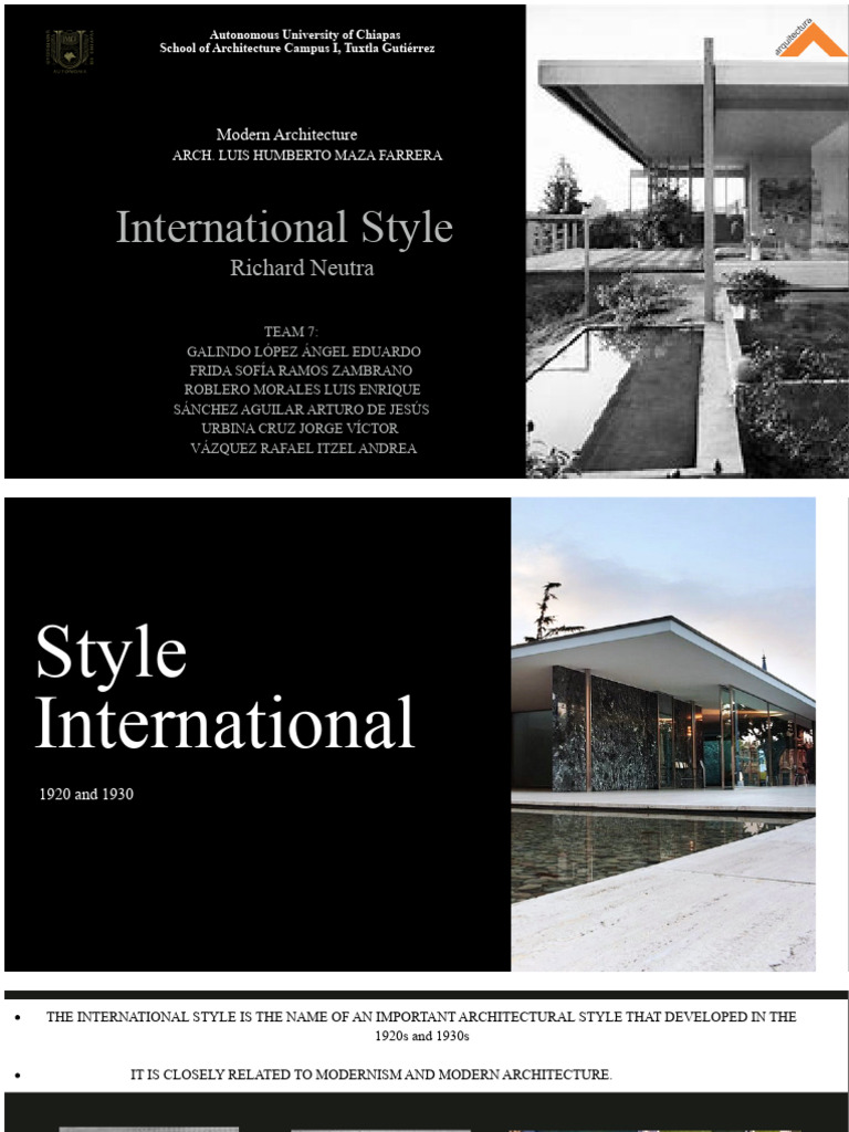 International Style Architecture Overview | PDF | Design ...