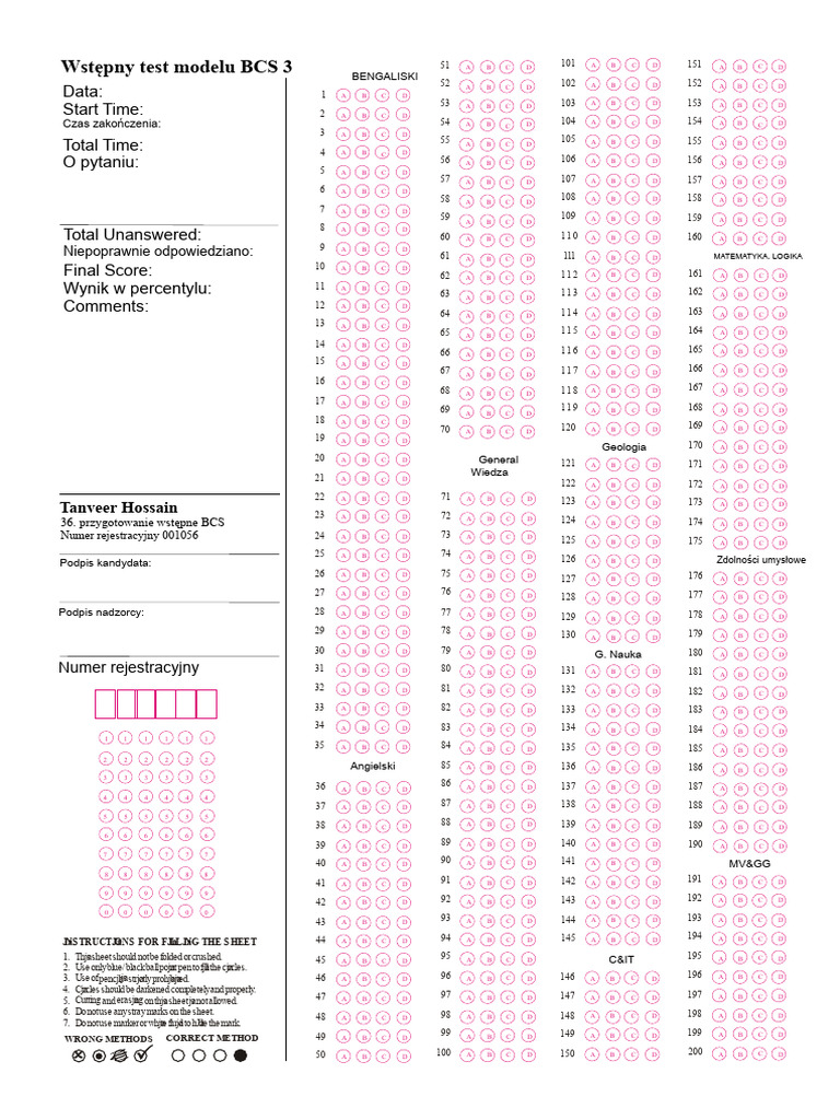 BCS Model Preliminary Test Results | PDF | Chess Theory | Chess Openings