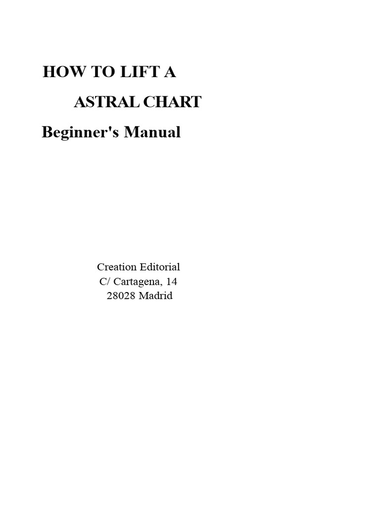Beginner's Guide to Astral Chart Creation | PDF | Horoscope | Astrology