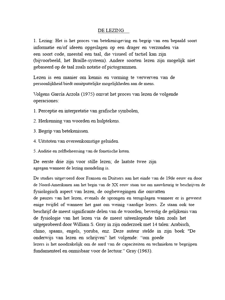 Constitutieve Elementen Van Lezen | PDF