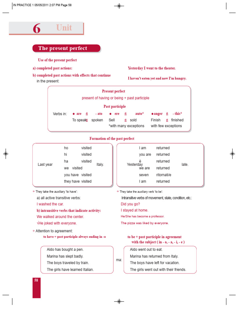 In Basic Intermediate Practice | PDF | Verb | Semantics