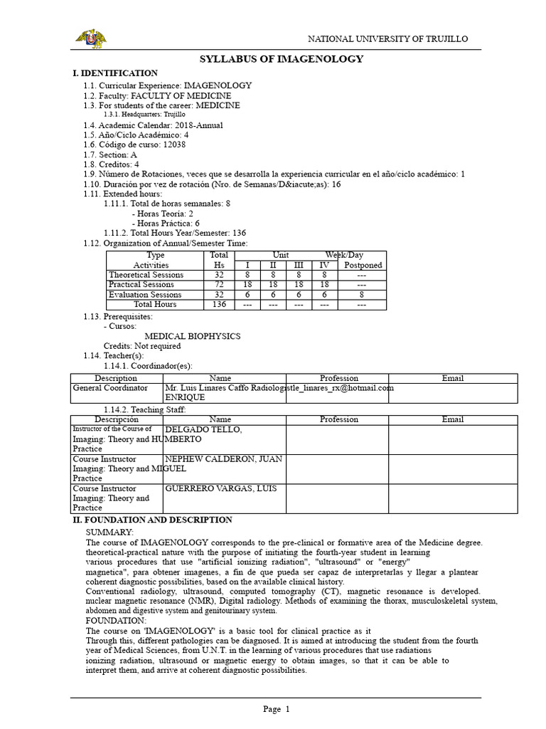 Syllabus of The Imaging Course | PDF | Medical Imaging | Radiology