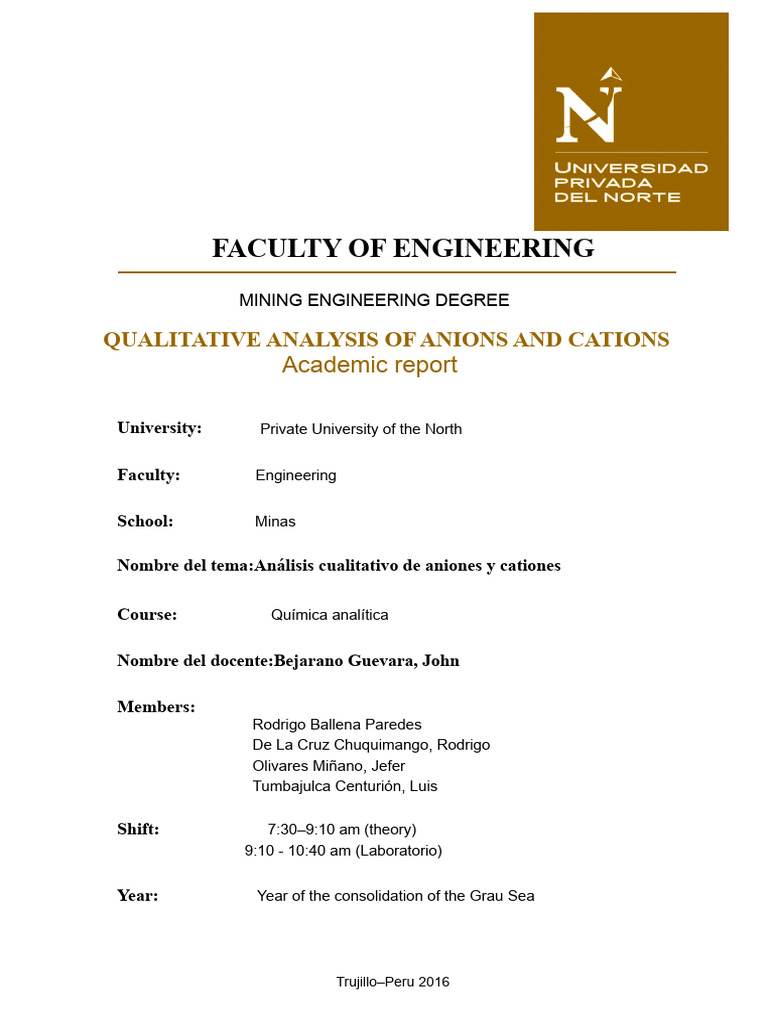Qualitative Analysis of Cations and Anions | PDF | Hydroxide | Acid