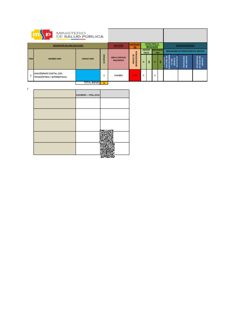 FICHA DNES-1-pr-001_2023_mamografo-01 2023-23 | PDF | Cuidado de la salud | Medicina