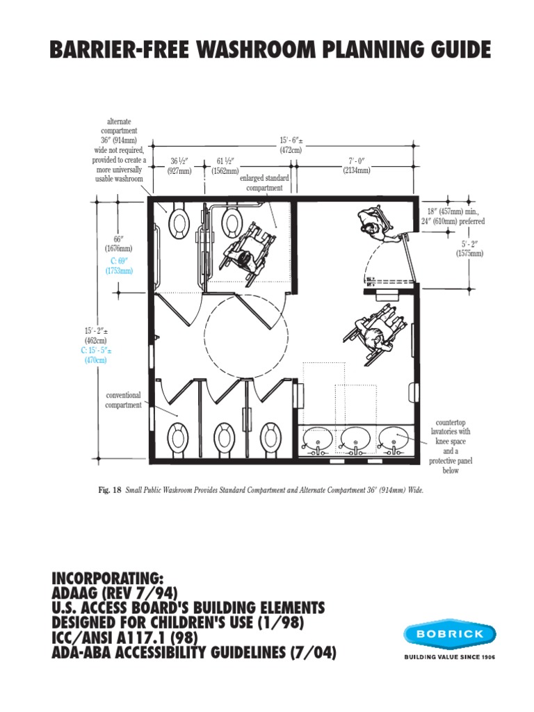 Barrier Free Washroom Guide | PDF | Americans With Disabilities Act Of ...