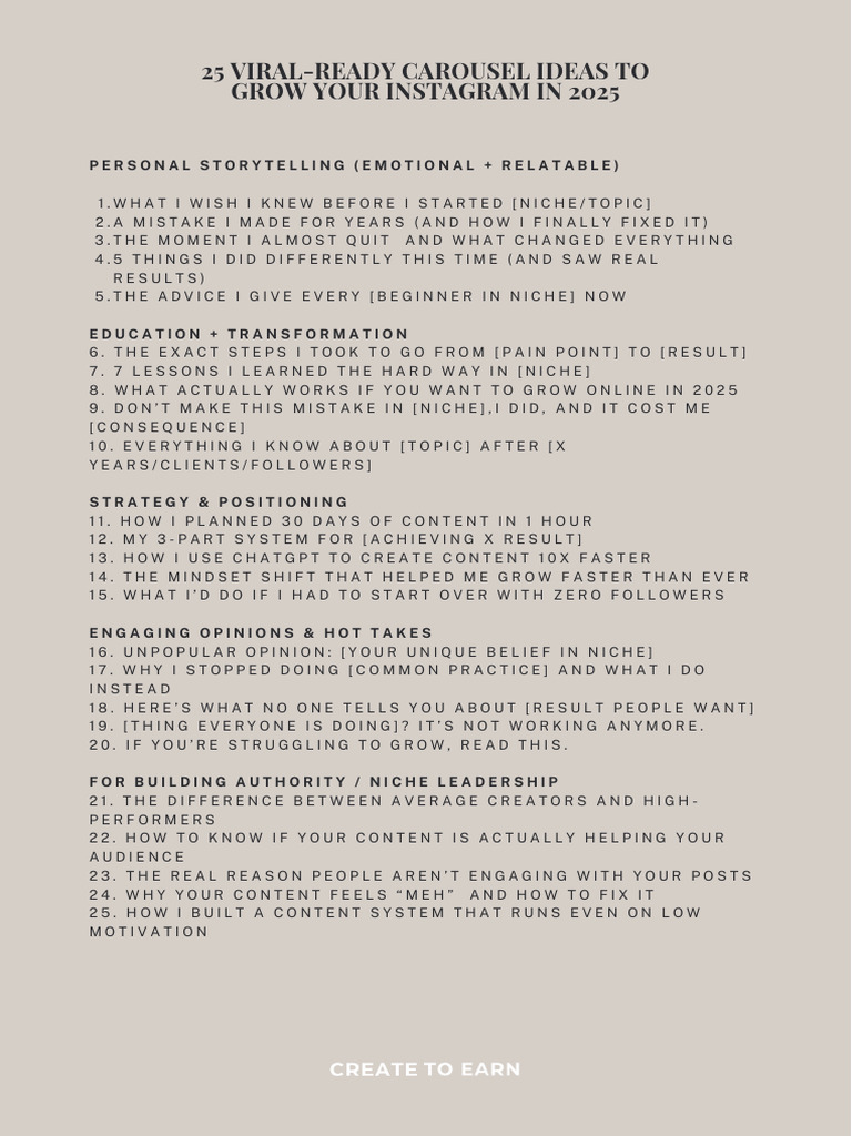 Create Better Carousels | PDF