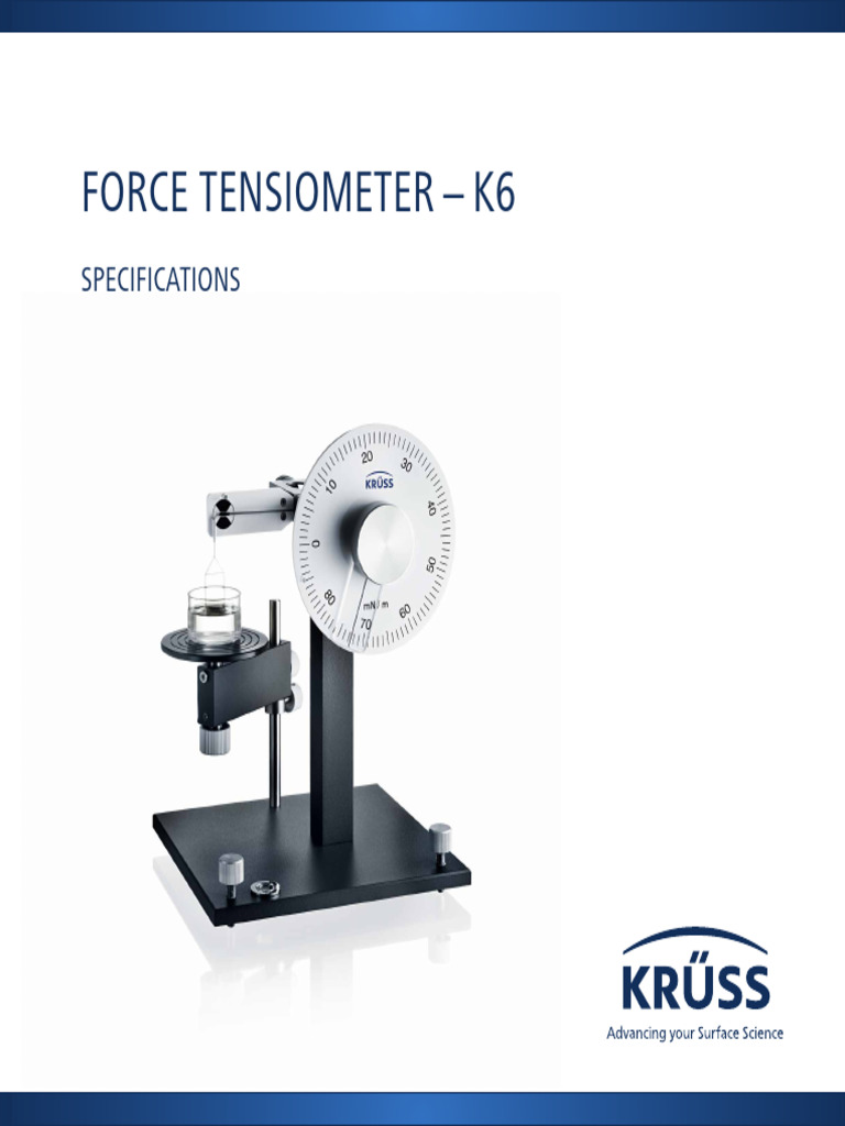 Kruss Techdata k6 en | PDF