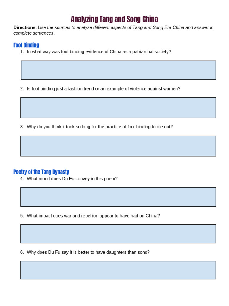 Tang and Song Dynasty Sources | PDF | China | World Politics