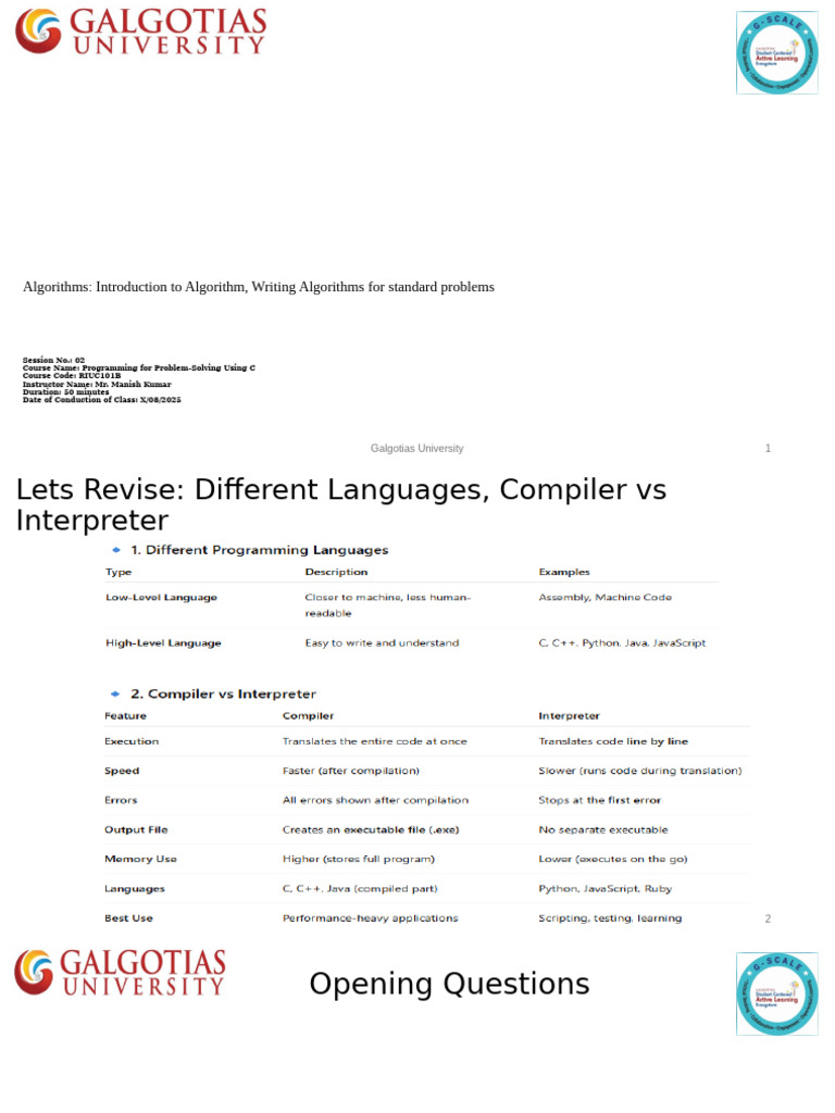 Ppt Lecture 2 | PDF | Algorithms | Computer Programming