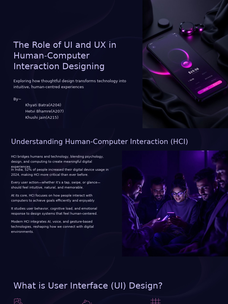 HCI Presentation (1) | PDF | Human–Computer Interaction | User Interface