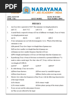 09-11-25 Sr.iit Star Co-sc(Model-A&Apex) Jee Adv 2021(P-i) Pta-14 Key & Sol | PDF