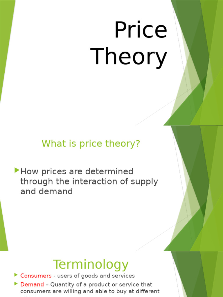 Price Theory | PDF