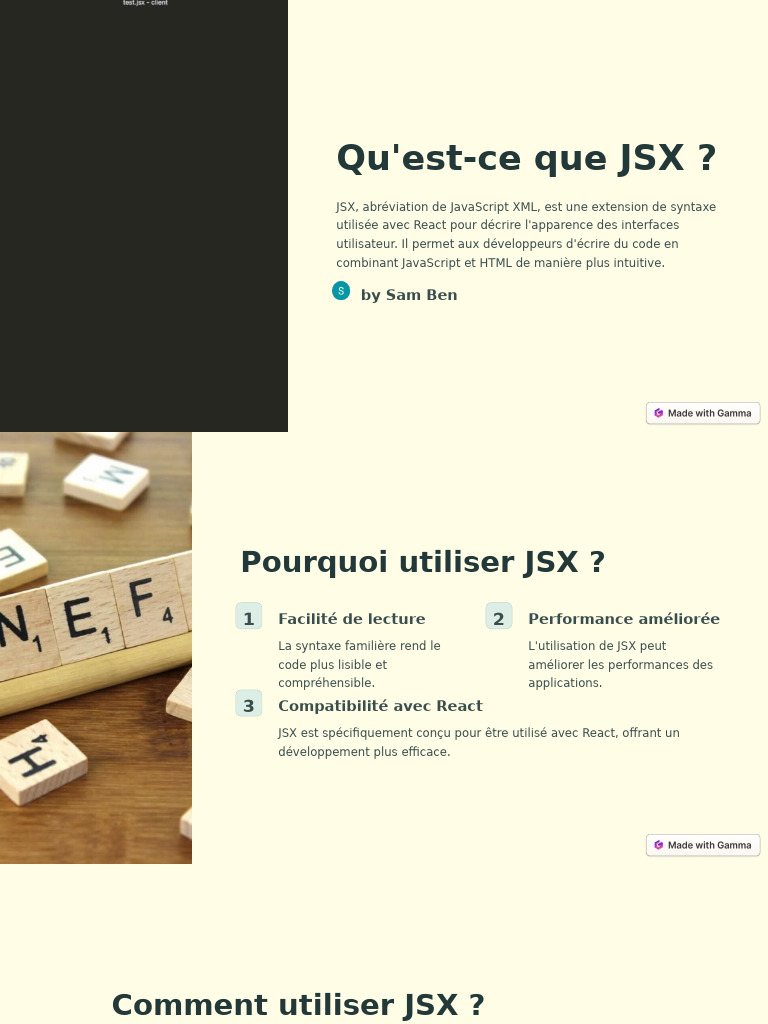 Quest Ce Que JSX | PDF | Html | JavaScript