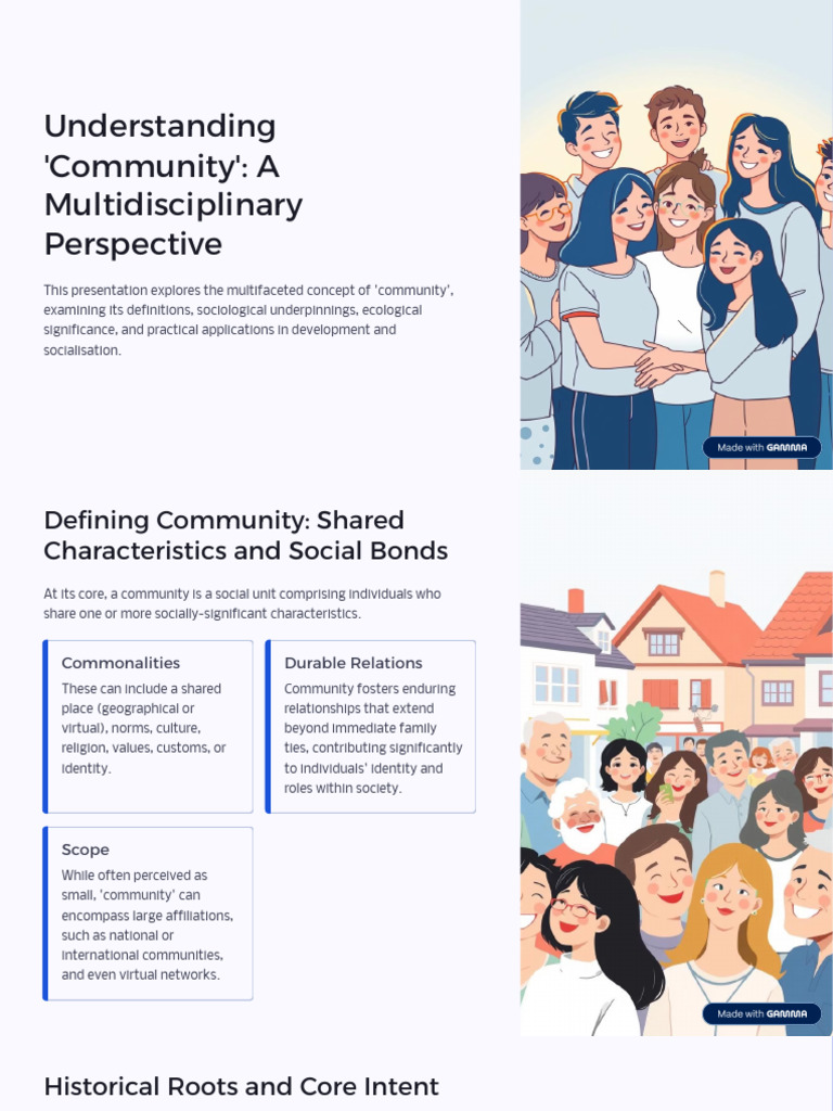 Understanding Community A Multidisciplinary Perspective | PDF ...