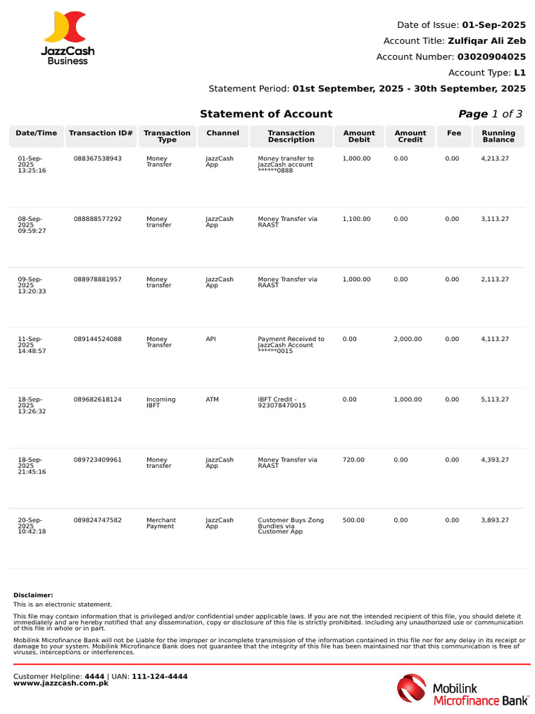 Account Statement | PDF | Debit Card | Credit Card