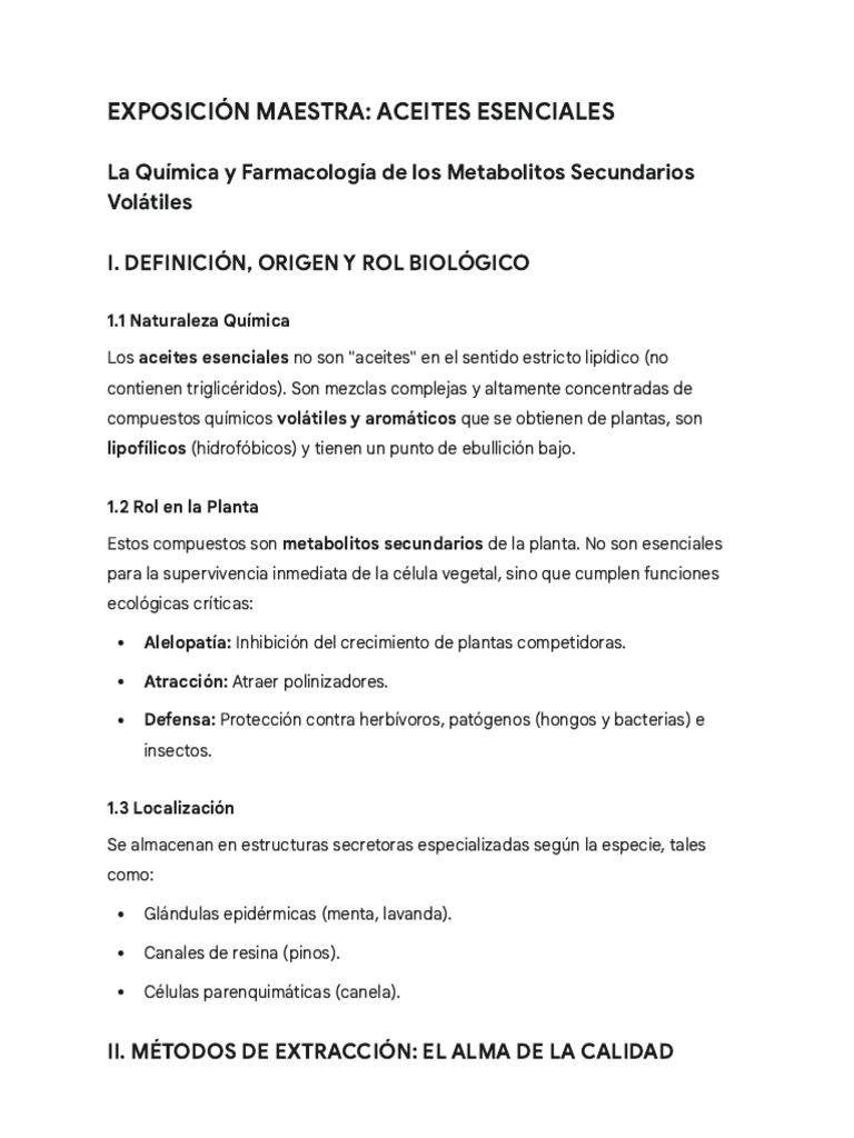 Google Gemini | PDF | Aceite esencial | Aromaterapia