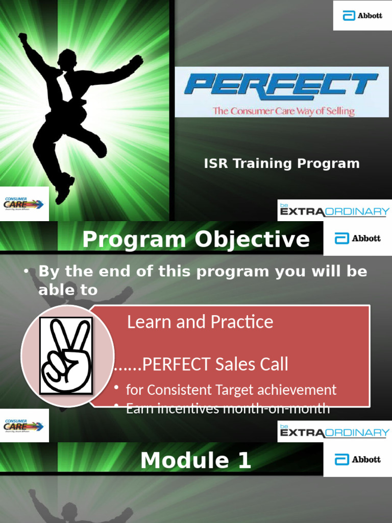 PERFECT - Sales Call Module | PDF | Retail | Merchandising