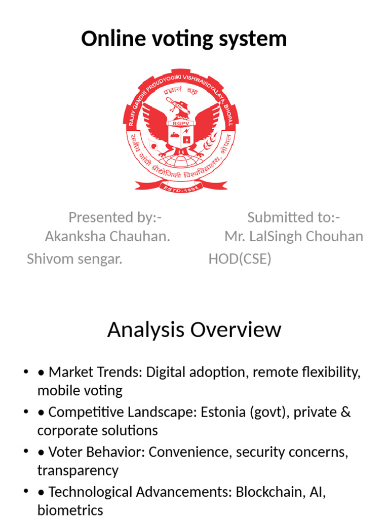 Online Voting System Analysis & Design | PDF | Databases | Software ...