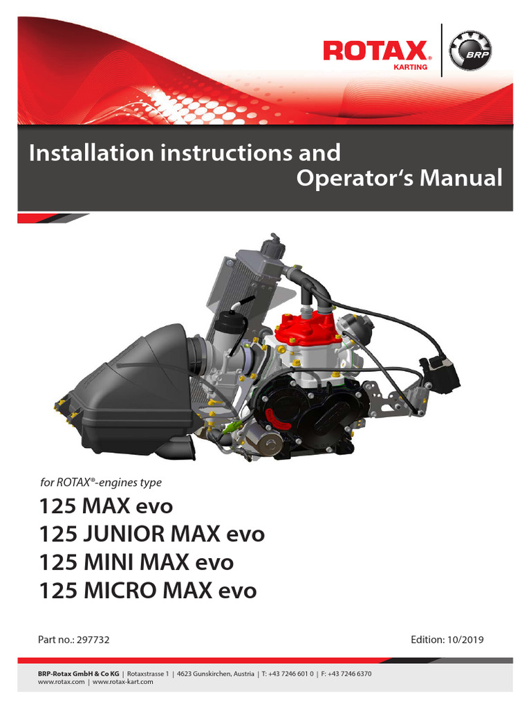Installation Instructions and Operator S Manual: 125 JUNIOR MAX Evo 125 ...