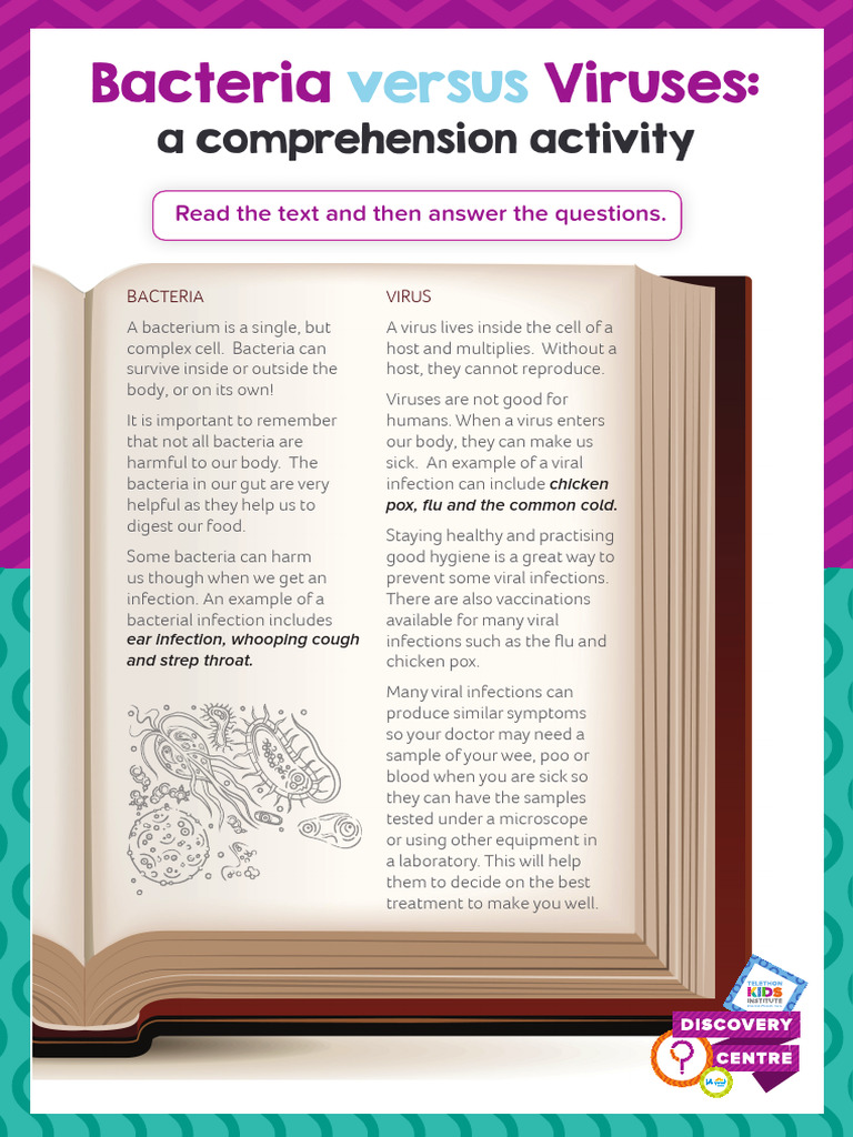 2 Activity Sheet Bacteria vs Viruses Comprehension Final | PDF | Virus ...
