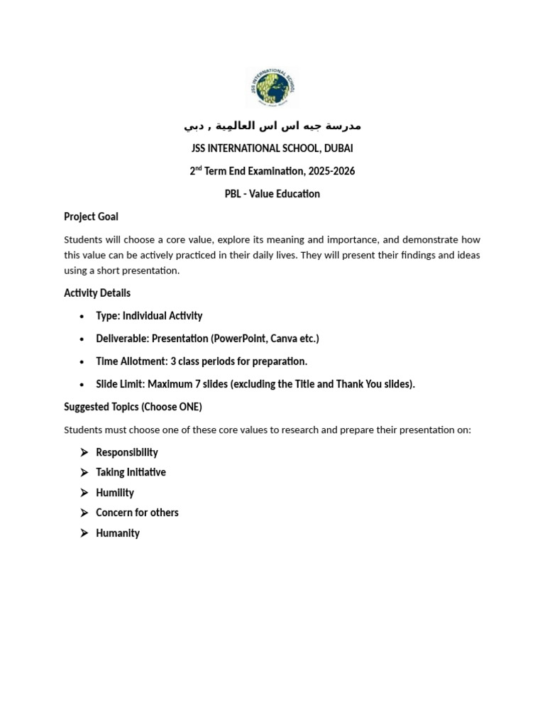 Value Education PBL | PDF