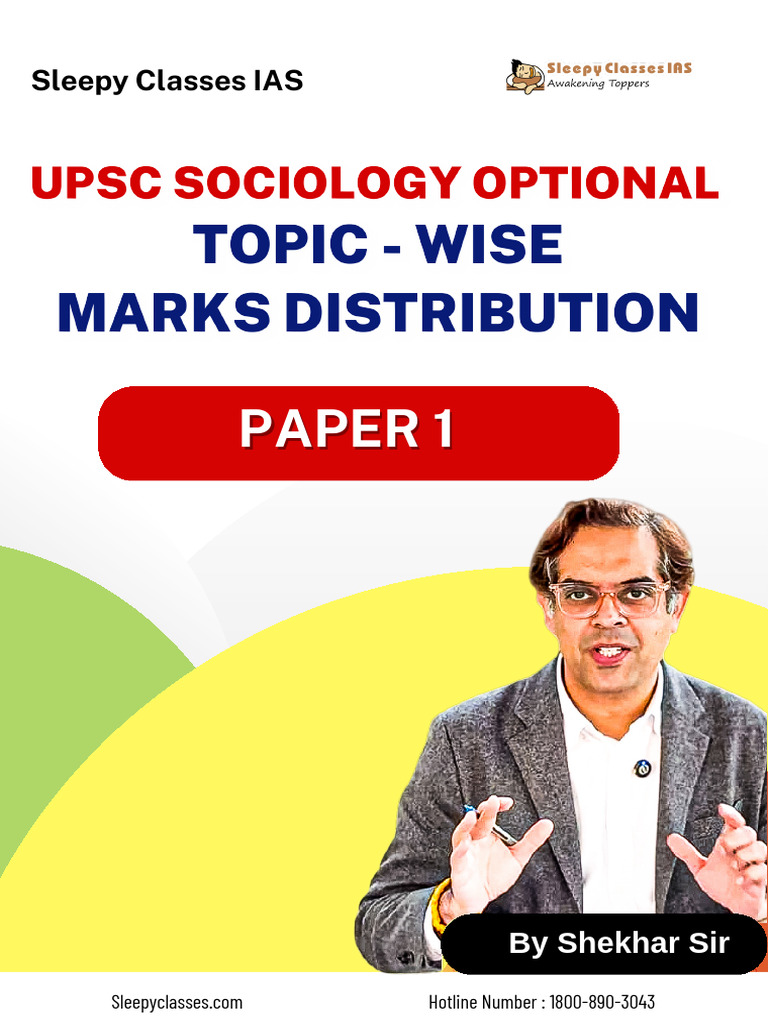 Sociology Topic Wise Marks Distribution Paper 1 | PDF | Social ...