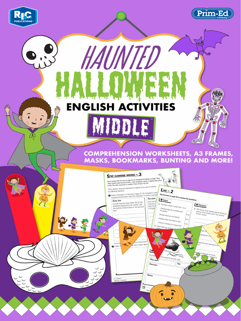 Haunted Halloween English Activities MIDDLE | PDF | Halloween | Trick ...