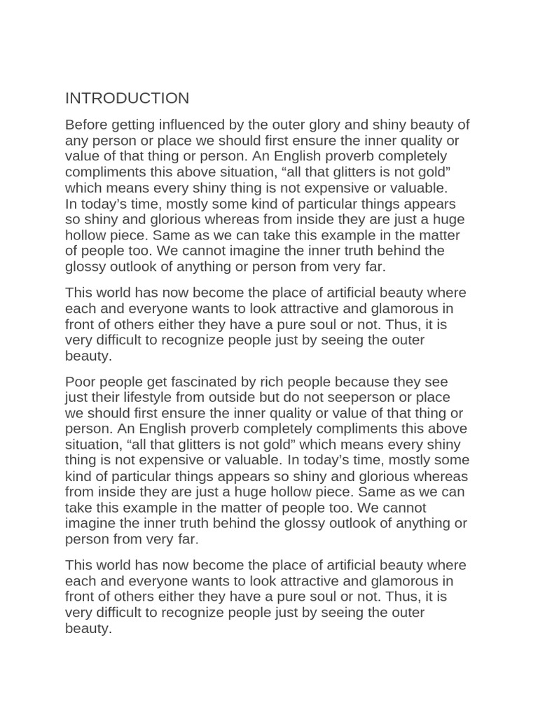 All That Glitters Is Not Gold - Copy 22 | PDF | Beauty | Soul