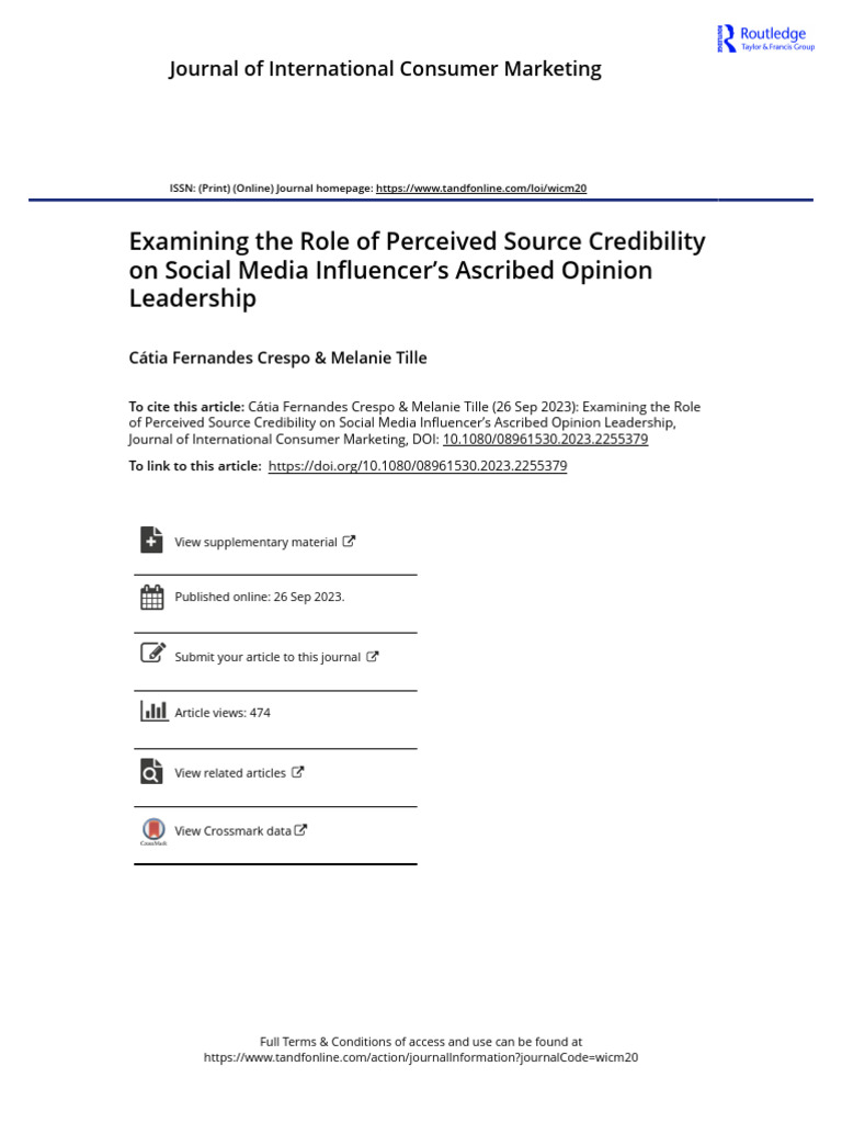 Keypaper Ppnc (Bản Gốc) | PDF | Survey Methodology | Credibility